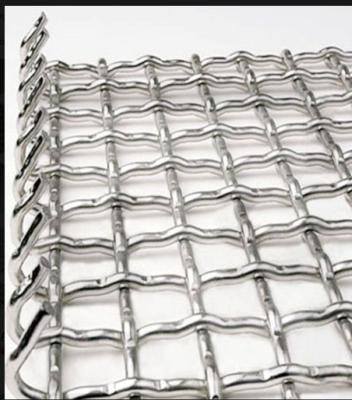 China Wholesale Galvanized Crimped Wire Mesh with 2x12 MM Hole Size for Aggregate Screening and Corrosion Resistance for sale