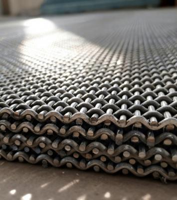 China High Precision Plain Weave Acid Resistant Crimped Wire Mesh Woven Screen For Food Particle Separation for sale