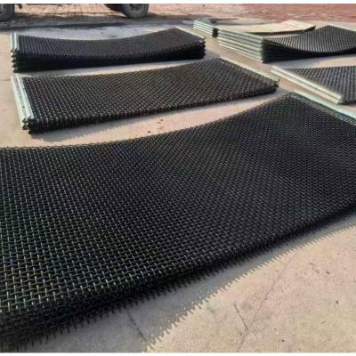 China 65Mn Manganese Steel Crimped Wire Mesh with 5.0mm Wire Diameter and 15mm Aperture for Heavy Duty Screening for sale