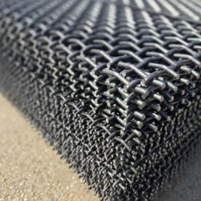China 65Mn Manganese Steel Crimped Wire Mesh with 20mm x 20mm Opening and 3mm Wire Diameter for Mining Screen for sale