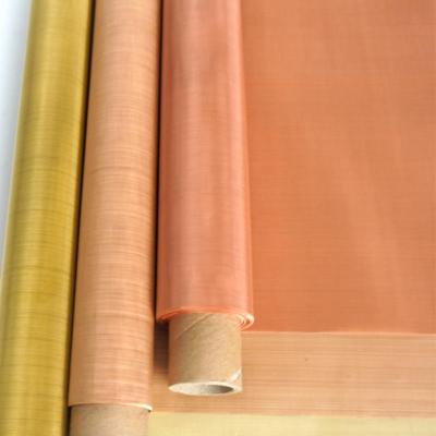 China Corrosion Resistant Copper Wire Mesh 8-120 Mesh for Chemical Filtration and Screening for sale
