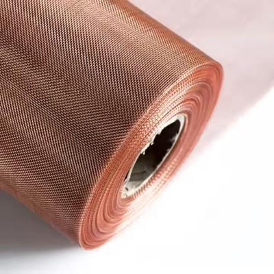 China Wholesale Copper Wire Mesh 8-120 Mesh with 0.10-0.80mm Wire Diameter for Industrial Filtration Applications for sale