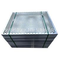 China 1.5mm Galvanized Perforated Metal Sheet 1220×2440mm with 5mm Round Holes for Ventilation Panels for sale