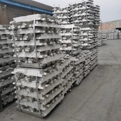 China ADC12 Aluminum Metal Ingot 99.7% 99.8% 99.9% Size Customized for sale