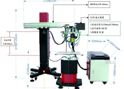 China Mobile Fiber Laser Welding Machine For Steel Stainless Steel Aluminum Welding for sale