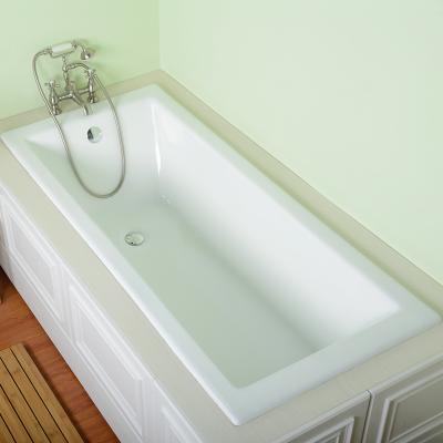 China Metal Embedded Bathtubs For Sale Outdoor Soaking Tub Wide Size Built In Cheap Cast Iron Bathtub For Sale for sale