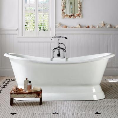China Low Size Indoor Custom Bathtub Plastic Sanitary Ware Price Edges Bath Mat Roll Cast Enameled Bathtub for sale
