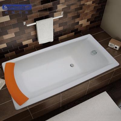 China Indoor Antique French Cast Iron Built-In Tub Cheap Bathroom Bathtub Drop-In Bathtub for sale