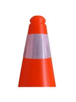 China 50cm Fluorescent Orange Road Safety Cone for sale