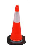 China 75cm Orange Road Construction Safety Cone New Material for sale