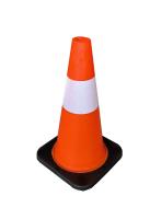 China 45cm Emergency Orange Reflective PVC Traffic Cone for sale