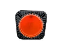 China 45cm Emergency Orange Reflective PVC Traffic Cone for sale