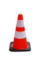 China 45cm Emergency Orange Reflective PVC Traffic Cone for sale