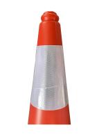 China 100cm Saudi Hot-selling Reflective Traffic Control Safety Road Cone for sale