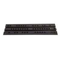 China Easy Rider Industrial Rubber Speed Bump with Two Cable Channels for sale