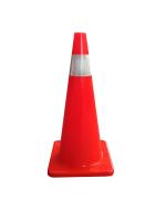 China 28inch Orange Flexible PVC Traffic Safety Road Cone for sale
