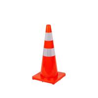China 28inch Orange Flexible PVC Traffic Safety Road Cone for sale