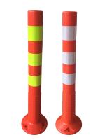 China Saudi Arabia Popular Plastic Road Safety Delineator Reflective Spring Post 75cm for sale