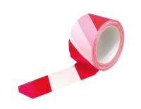 China Red/White Hazard Warning Tape Road Safety Caution Tape Reflective PVC Barricade Tape for sale