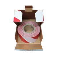 China Red/White Hazard Warning Tape Road Safety Caution Tape Reflective PVC Barricade Tape for sale