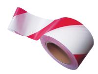 China Red and White Striped Barricade Tape Road Safety Caution Tape Reflective Traffic Control Tape for sale