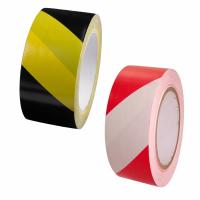 China Hazard Warning Barrier Tape PVC Safety Warning Tape Red/White 500Mtr for sale
