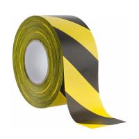China Yellow Black Stripe Barricade Caution Tape Barrier Warning Tape Traffic Safety Tape for sale