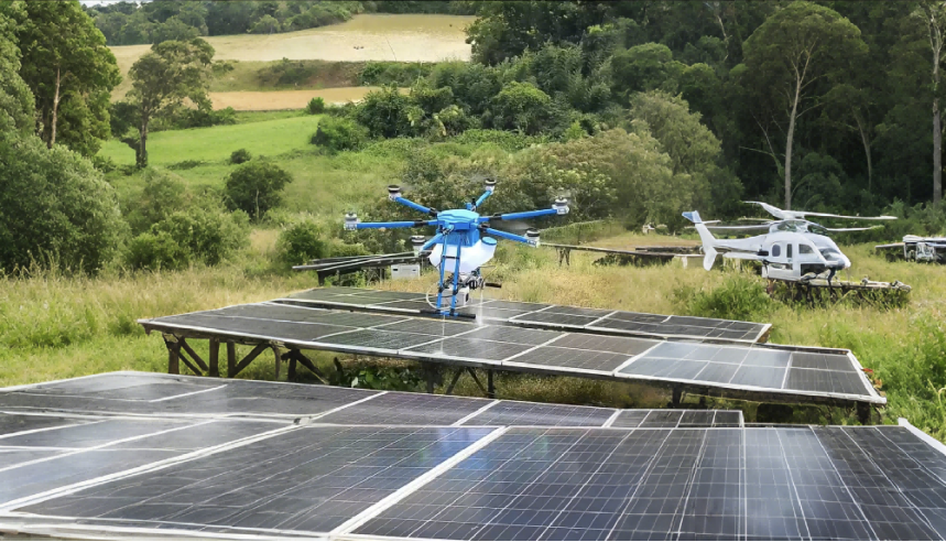 Airfly Dual-Tethered Aerial Cleaning System