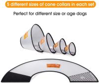 China Multi Size Protective Pet Collars Plastic Dog Elizabeth Collar With Soft Edge for sale