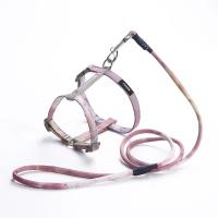 China Dog Collar Harness And Leash Set Reflective Adjustable Cat Harness And Leash Set for sale