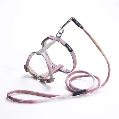 China Dog Collar Harness And Leash Set Reflective Adjustable Cat Harness And Leash Set for sale