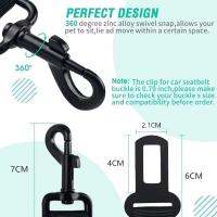 China Safety Adjustable Dog Seat Belts Custom Logo Dog Car Seat Belts Stretchable for sale