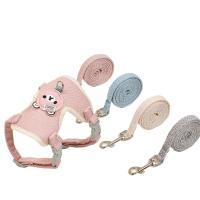 China Adjustable Pet Vest Collar Nylon Cat Walking Harness Customized For Small Pets for sale