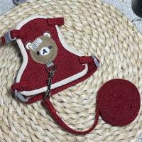 China Adjustable Pet Vest Collar Nylon Cat Walking Harness Customized For Small Pets for sale