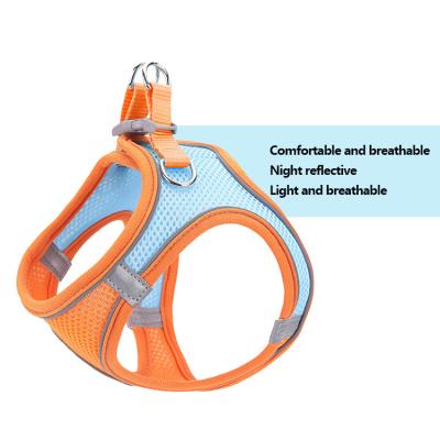 China Breathable Dog Mesh Vest Reflective Pet Chest Harness With Reflective Strips for sale