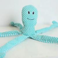 China 16 Inch Squeaky Octopus Dog Toy Red / Blue / Green Stuffed Octopus Dog Toy for sale