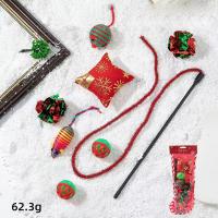 China Plastic Pet Toys 10 Pack Cat Toy Sets Sustainable Christmas Stockings for sale