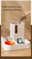 China Outdoor 2 In 1 Pet Feeder Automatic Food And Water Dispenser Non Slip Eco Friendly for sale