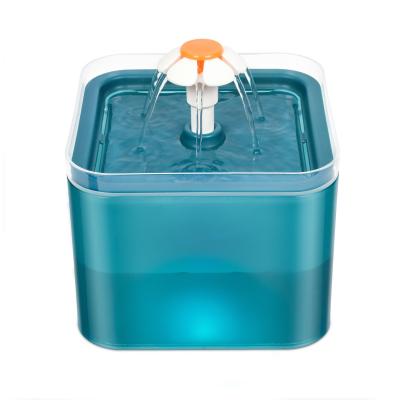 China 2L Pet Water Fountains Automatic Cat Drinking Water Fountains With LED for sale