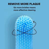 China Soft Dog Toothbrush Finger Brush Silicone Puppy Finger Toothbrush Easy Teeth Cleaning for sale