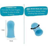 China Soft Dog Toothbrush Finger Brush Silicone Puppy Finger Toothbrush Easy Teeth Cleaning for sale
