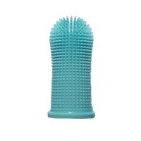 China Soft Dog Toothbrush Finger Brush Silicone Puppy Finger Toothbrush Easy Teeth Cleaning for sale