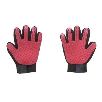 China Customized Pet Hair Remover Glove Durable Deshedding Glove For Dogs And Cats for sale