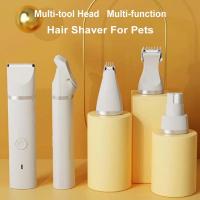 China Rechargeable Pet Hair Clippers Electrical Dog Hair Trimmers 110V - 240V for sale