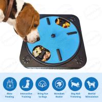 China Rubber Pet Training Products 3 In 1 Dog Food Puzzle Toys Dog Nail File Scratch Board for sale