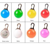 China Customized Flashing Dog Collar Tags Red / Blue / Yellow / Green Flashing Safety Lights For Dogs for sale