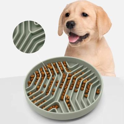 China Sustainable Pet Bowls Non Slip / Non Displacement Slow Feeder Dog Bowls for sale