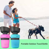 China Portable Squeeze Dog Water Bottle 500ml Dog Water Drinking Bottle Blue / Pink for sale