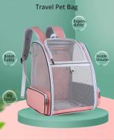 China Semi Circle Pet Backpack Carriers Extendable Collapsible Cat Carriers OEM With Safety Straps for sale