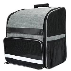 China Airline Approved Pet Carrier Backpacks Expandable Pet Travel Carrier Backpack Customized for sale